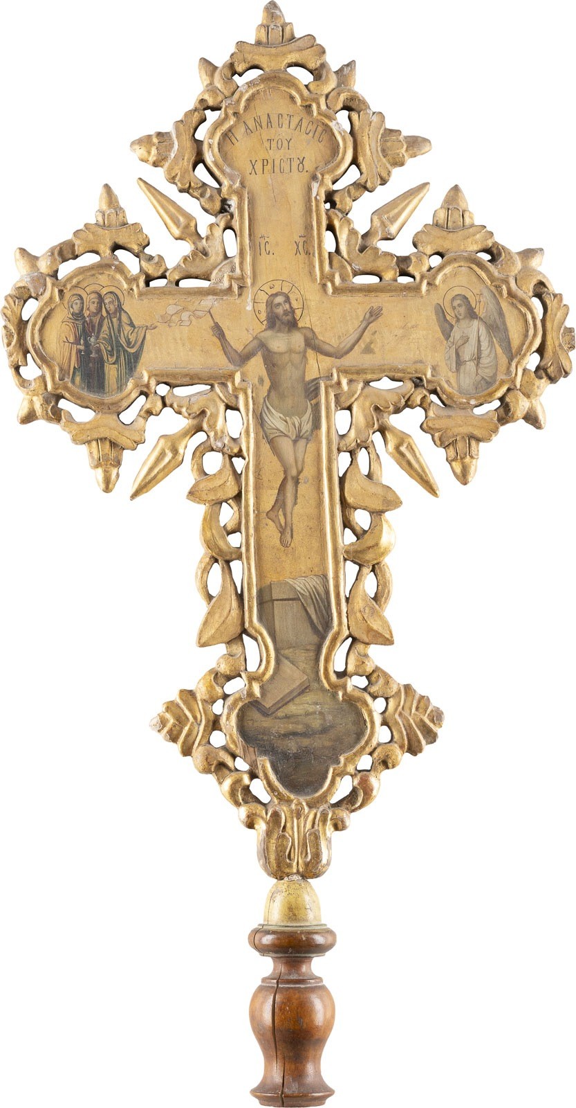 131: ART & ICONS FROM THE ORTHODOX WORLD | PROZESSIONSKREUZ MIT DER KREUZIGUNG UND AUFERSTEHUNG ...