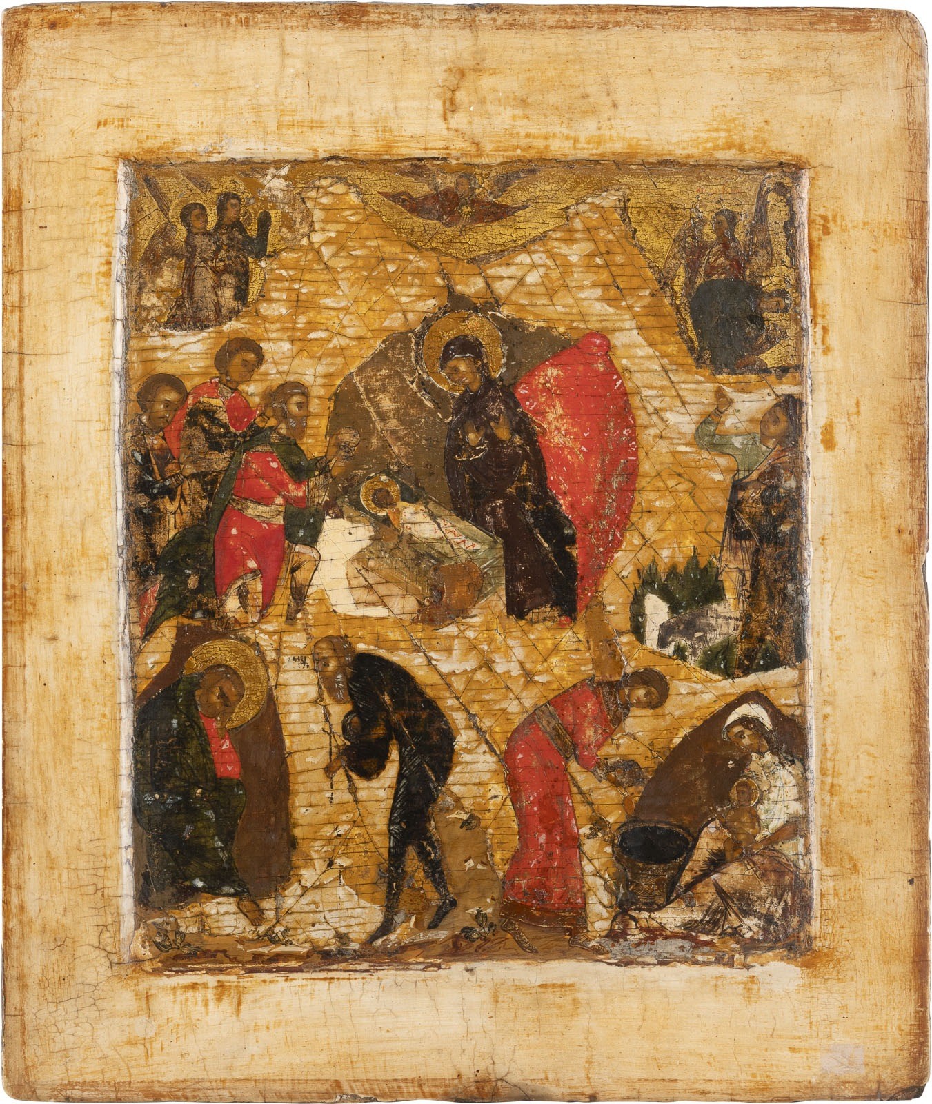 131: ART & ICONS FROM THE ORTHODOX WORLD | FEINE IKONE MIT DER GEBURT CHRISTI | Hargesheimer ...