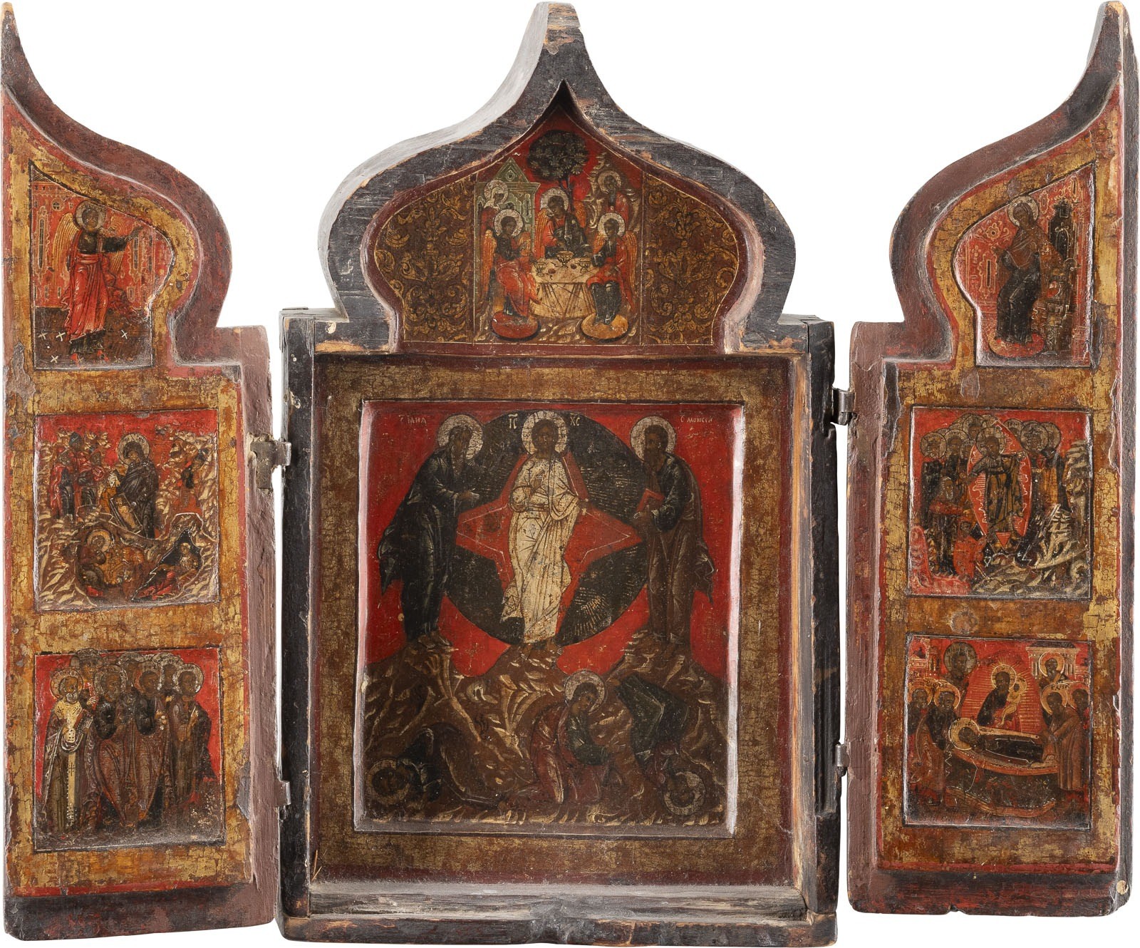 131: ART & ICONS FROM THE ORTHODOX WORLD | FEINES TRIPTYCHON MIT DER ...