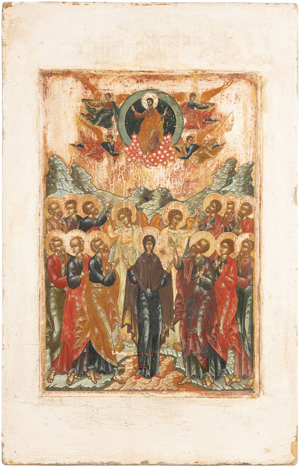 131: ART & ICONS FROM THE ORTHODOX WORLD | GROSSE UND FEINE IKONE MIT DER HIMMELFAHRT CHRISTI ...