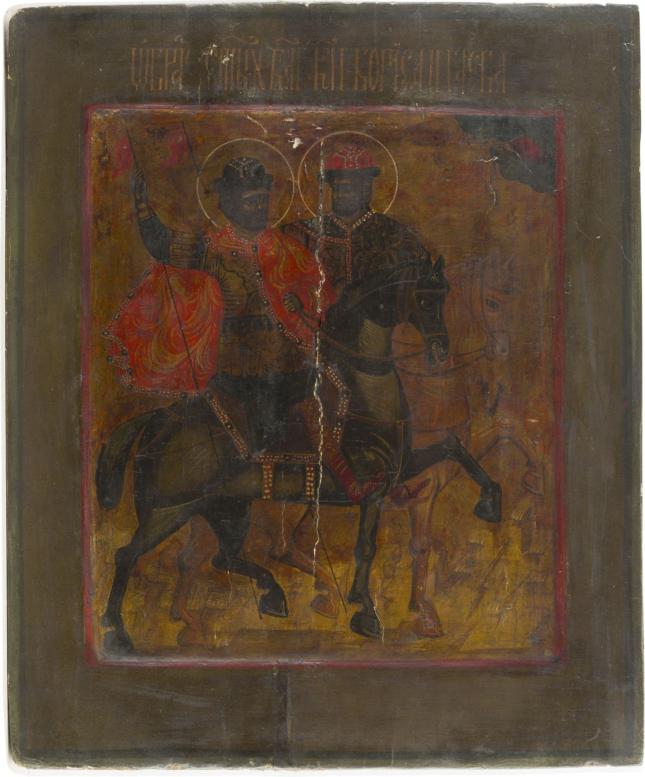 ART & ICONS FROM THE ORTHODOX WORLD | IKONE MIT DEN HEILIGEN BORIS UND GLEB | Hargesheimer ...